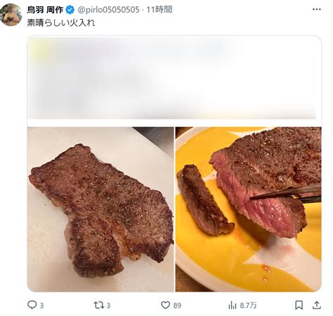 鳥羽周作シェフ「レア肉ポリス」に不快感 「専門家より自身が上の立場からの物言い」 芸能写真ニュース 日刊スポーツ