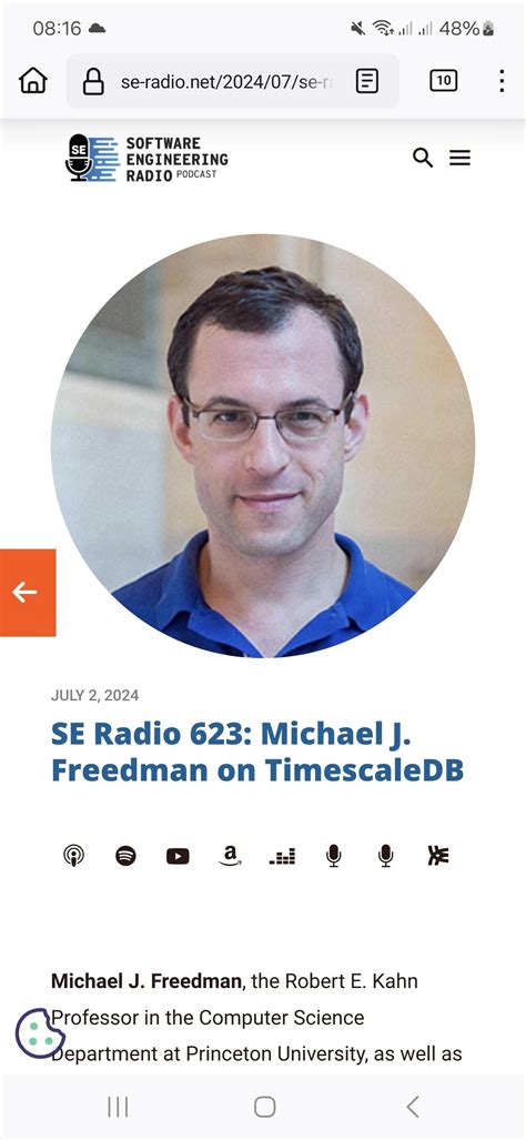 Software Engineering Radio Timescaledb And Postgresql Gavin Henry Posted On The Topic Linkedin
