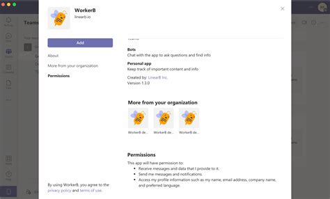 Connecting WorkerB For MS Teams Individual Users HelpDocs User