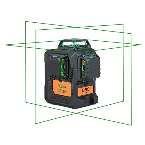 Лазерен нивелир със зелена линия 3x360 градуса Flg 6x Green Maxi Set