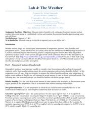 Lab 4 Weather Lab4 TheWeather Preparedby DylanVanceeder BabeNumber 100907532 Preparedfor