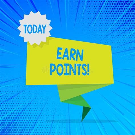 Handwriting Text Earn Points Concept Meaning Collecting Scores In