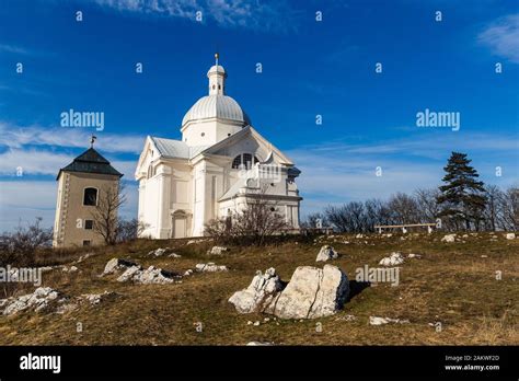 Holy Hill Svaty Kopecek With Saint Sebastian Chapel Mikulov South