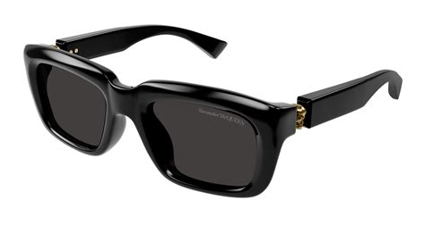 Alexander Mcqueen Sunglasses Black Black Grey Best Designers Inc