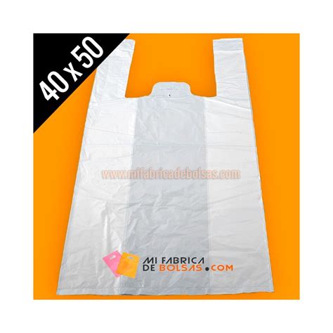 Bolsas De Plastico Asa Camiseta Anonimas 40x50 Mi Fabrica De Bolsas