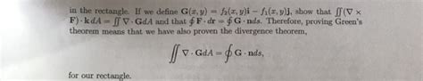 Solved A B And Prove Green S Theorem Over A Rectangle Chegg