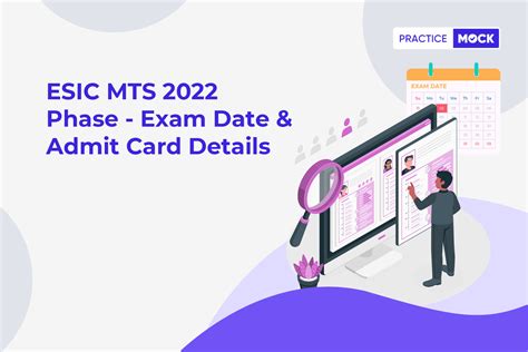 Esic Mts 2022 Phase 1 Exam Date And Admit Card Details Practicemock