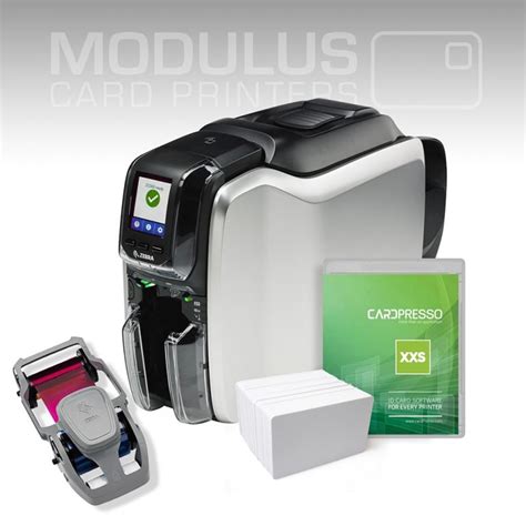 Zebra Zc300 Dual Sided Card Printer Package Modulus Card Printers