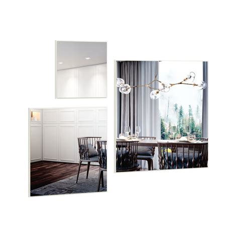 Espejo Amsterdam Blanco Set X 3 — Muebles Jamar Panamá