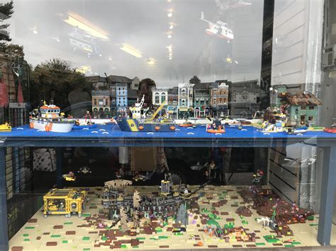 Just Moved To A Seaside Town And My Local Dive Shop Has A Lego Display Of A World On The Surface