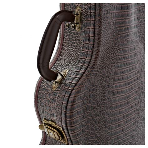 Deluxe Fitted Electric Guitar Case By Gear4music Dark Brown At Gear4music