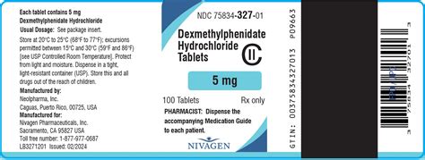Dailymed Dexmethylphenidate Hydrochloride Tablet