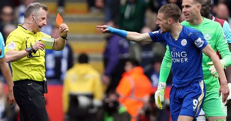 Jamie Vardy Charged With Improper Conduct Following Red Card In