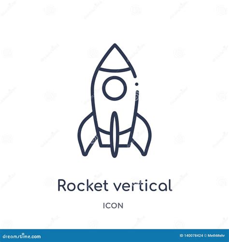 Rocket Vertical Position Icon From Transport Outline Collection Thin