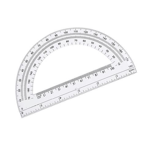 Protractors Technical Drawing Supplies 6 Clear Plastic Protractor Jceacil