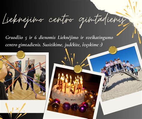 Lieknėjimo Centro Gimtadienis Jau Gruodžio 5 Dieną