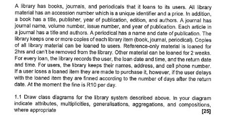 Solved A Library Has Books Journals And Periodicals That