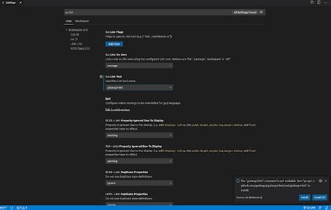 Go Linters In Vs Code My Public Notepad