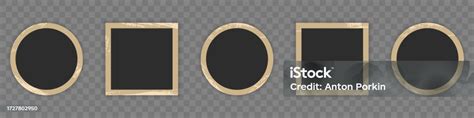 복고풍 인화지는 원형과 사각형 모양의 그런지 질감 테두리가 있습니다 사진 사진 카드 컬렉션입니다 투명한 배경에 빈 빈티지 사진 프레임 격리된 벡터 그림 고풍스런에 대한 스톡