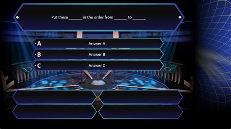 Who Wants To Be A Millionaire Powerpoint Template Powerpoint Template