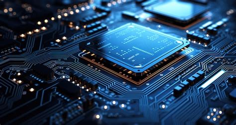 premium ai image printed circuit board technological background the