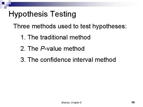 Chapter Hypothesis Testing Mc GrawHill Bluman