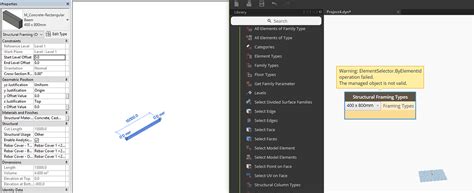 Getting Elements From Structural Framing Types Revit Dynamo
