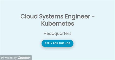 We Are Expanding Our Kubernetes Engineering Team 📢 Announcements