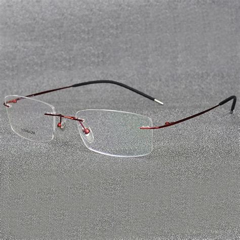 Rimless Titanium Eyeglasses Frame Super Lightweigh Vicedeal