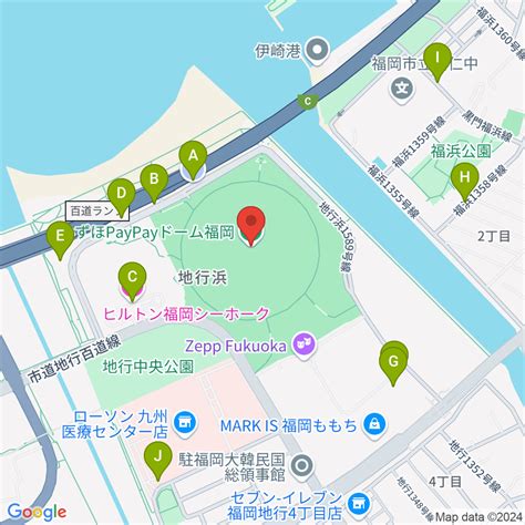 みずほpaypayドーム福岡 周辺の駐車場・コインパーキング一覧マップ