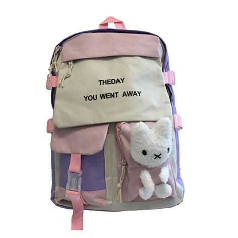 قیمت و خرید کوله پشتی مدل خرگوشی به همراه کیف غذا و کیف دوشی و کیف دستی و جامدادی