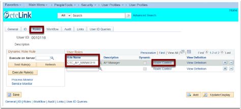 manually assign fs user preferences peoplesoft security ctclink