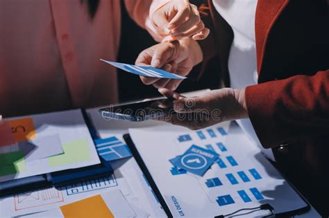 Young Asian Business Creative Team Work Together Mobile Application Software Design Project