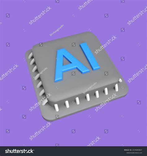 Processor D Icon Model Cartoon Style Stock Illustration Shutterstock