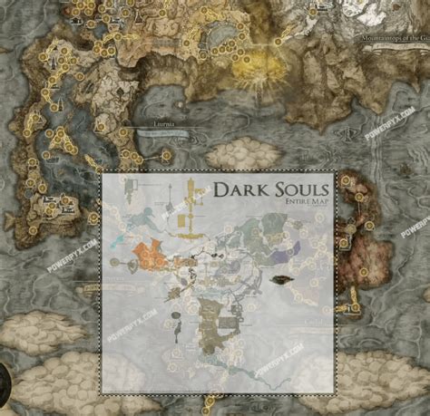 Very Rough Estimate Of Ds1 S Map Compared To Elden Rings R Eldenring
