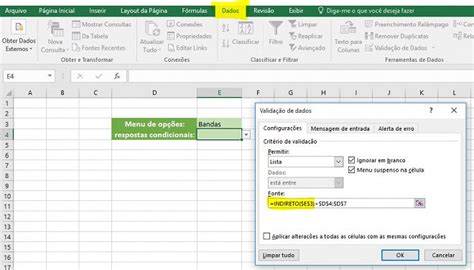 Como Fazer Um Menu Dropdown Condicional No Excel