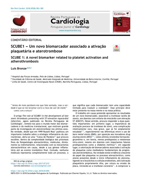 Pdf Scube 1 A Novel Biomarker Related To Platelet Activation And