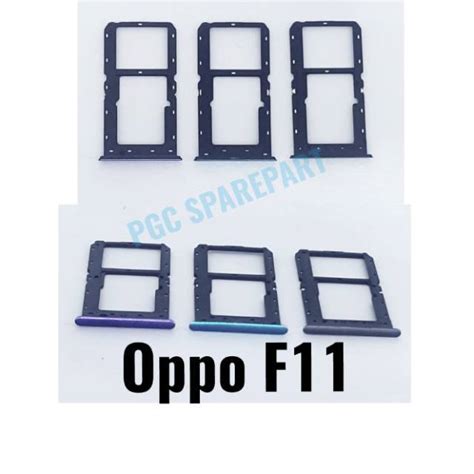 Original Simtray Oppo F11 Tempat Simcard Simlock Sim Lock Slot Card
