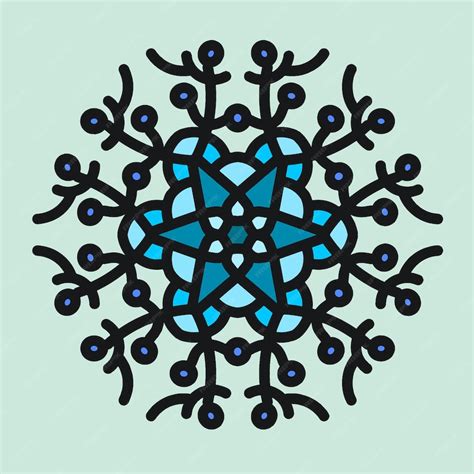 Premium Vector Snowflake Shape