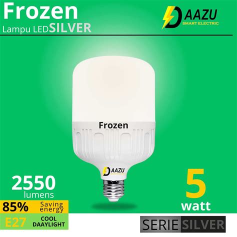 LAMPU BOHLAM LED WATT W CAHAYA PUTIH E FROZEN Lazada Indonesia