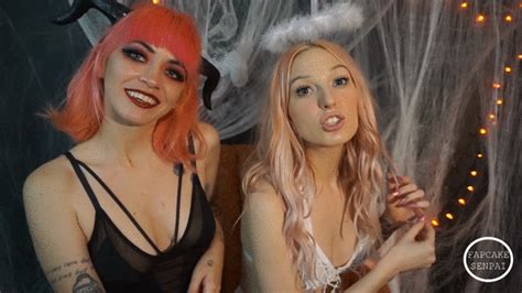 Goddess Fapcake Angel And Devil Jerk Off Instruction Game