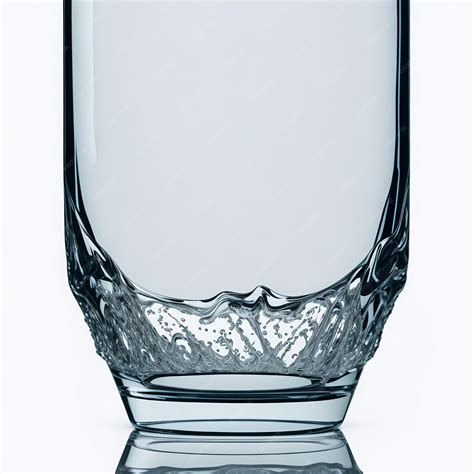 Premium Ai Image Crystal Clear Glassware Shining On A Background