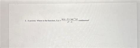 Solved 3 5 Points Where Is The Function