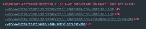 Question Not Possible To Fake The Directory Issue DirectoryTree LdapRecord GitHub