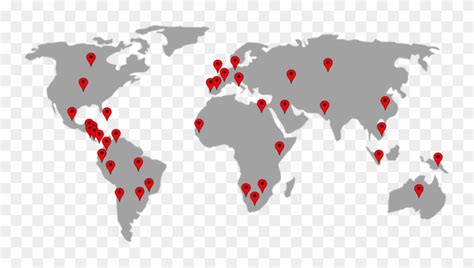 Download World Pin Map Ender Realtypark Co Location Stunning World Map Pins Png Clipart
