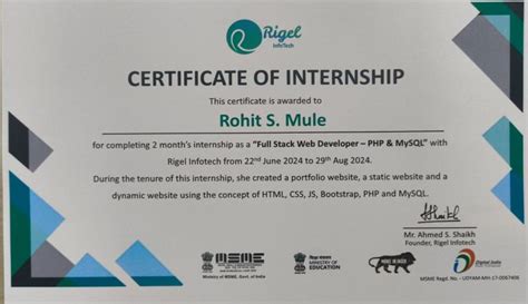 rohit mule on linkedin fullstackdevelopment webdevelopment html
