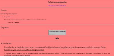 Mi cole Luis Cernuda Campanillas T º Las palabras compuestas