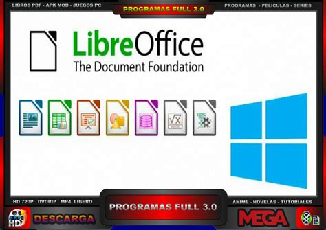 Descarga Libreoffice V7 0 5 X32 X64 Bits Español Multilenguaje Por Mega