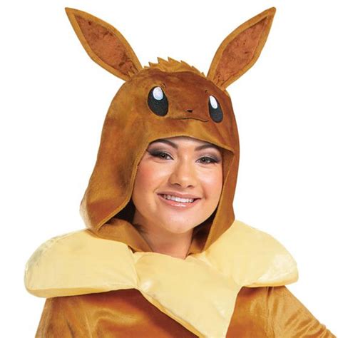 Pokémon Eevee Deluxe Costume For Adults Hooded Dress Party Expert