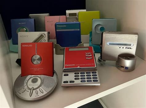 All my MD portables with stands : r/minidisc
